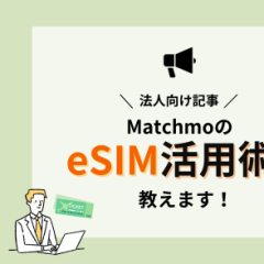 【法人向け】MatchmoのeSIM活用術 | 世界とつながるeSIM - Matchmo